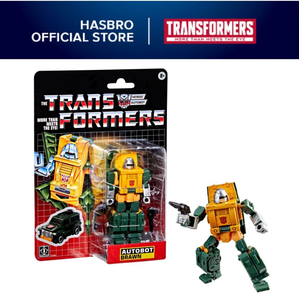 Transformers Retro G1 Autobot Brawn Action Figure | Shopee Malaysia