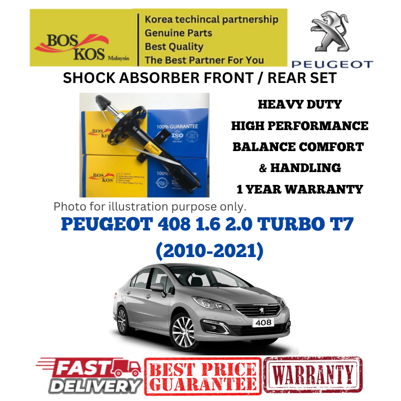 PEUGEOT 408 1.6 2.0 TURBO T7 (2010-2021) FRONT / REAR HEAVY DUTY ...