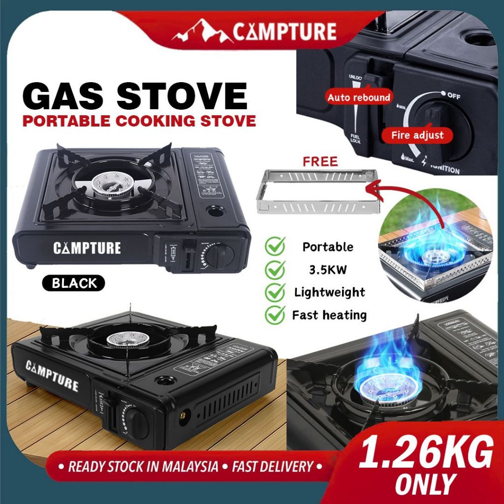CAMPTURE®Dapur Gas/Mini Stove Gas Burner Portable Cooking Stove For ...