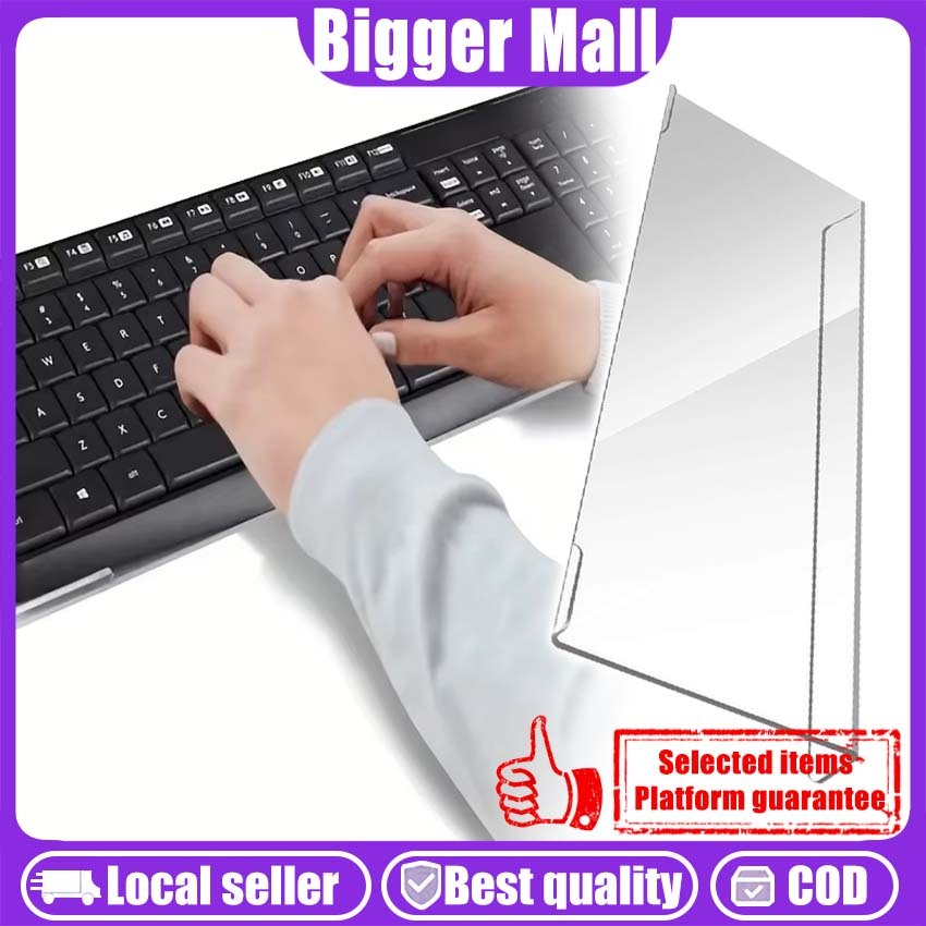 Clear Acrylic Tilted Keyboard Holder/Ergonomic Non-Slip Lifting Tray 16 ...