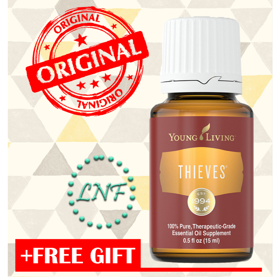 Young Living Thieves Essential Oil (5ml or 15ml) + Free YL Reusable Bag ...