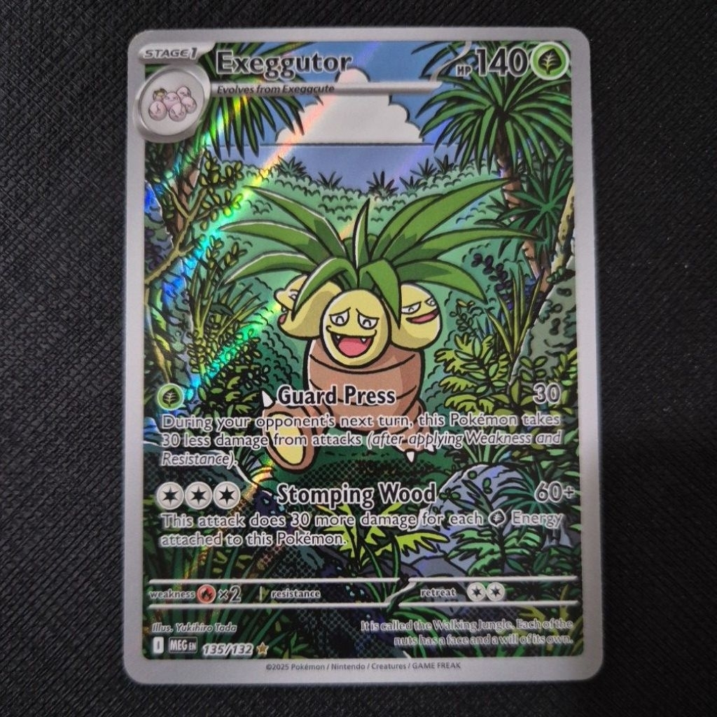 Pokemon Card TCG : ME01 Mega Evolution: Exeggutor 135/132 Illustration ...