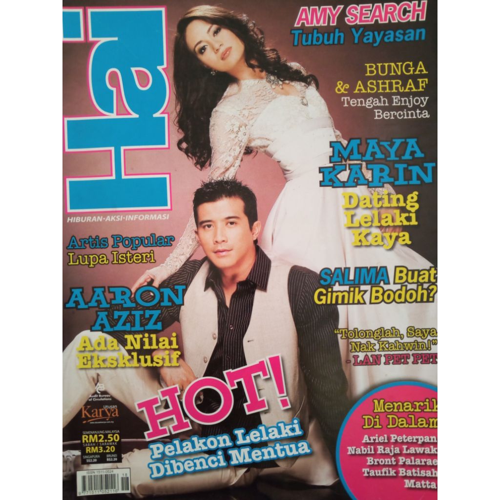 MAJALAH HAI 2008 : Aaron & Maya | Shopee Malaysia