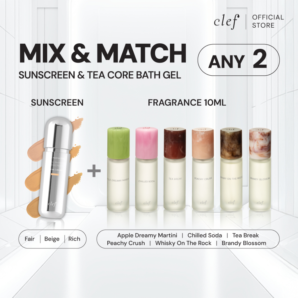 [MIX & MATCH] CLEF Skin Perfecting Tinted Physical Sunscreen 50ml ...