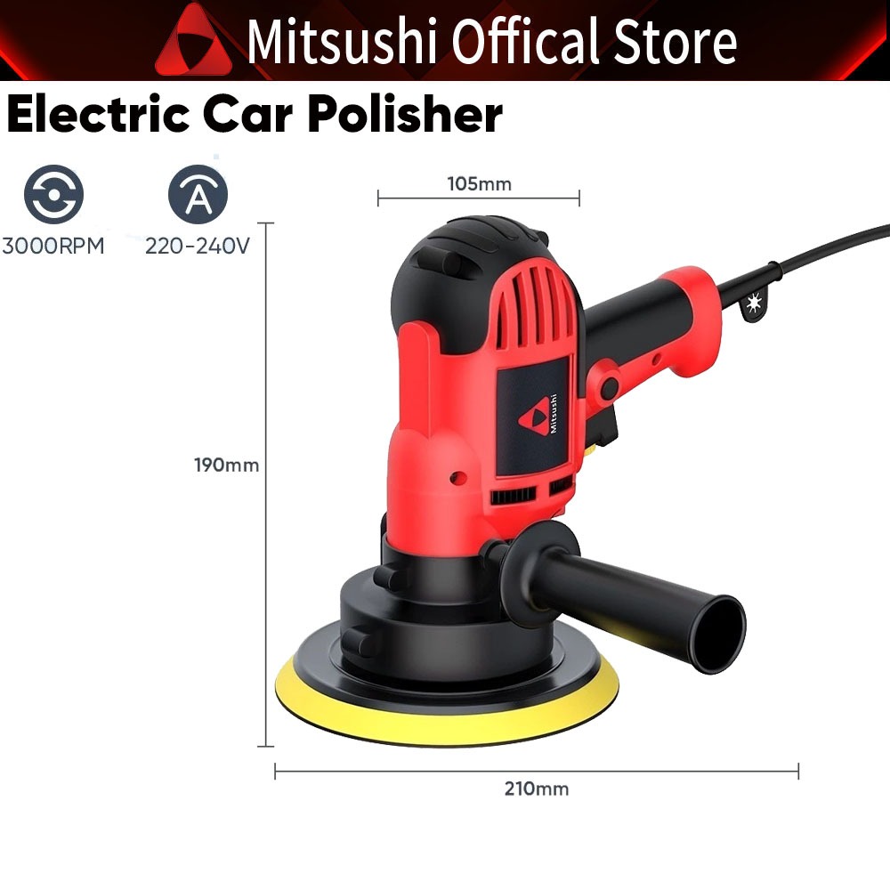 Mitsushi Professional 380W/650W Electric Car Polisher Sander Buffer Car ...