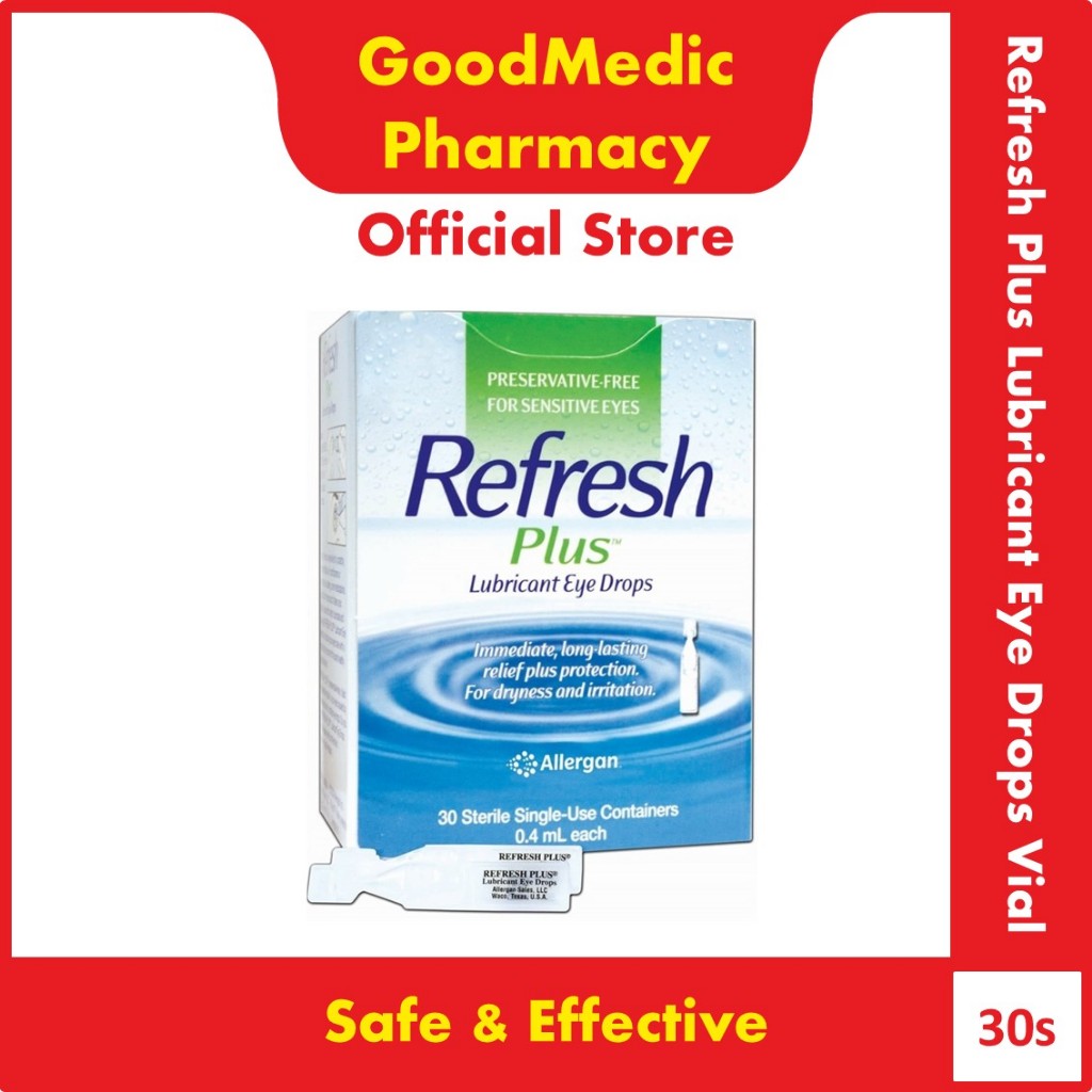 Refresh Plus Lubricant Eye Drops 0.4ml Vial (30s) | Shopee Malaysia