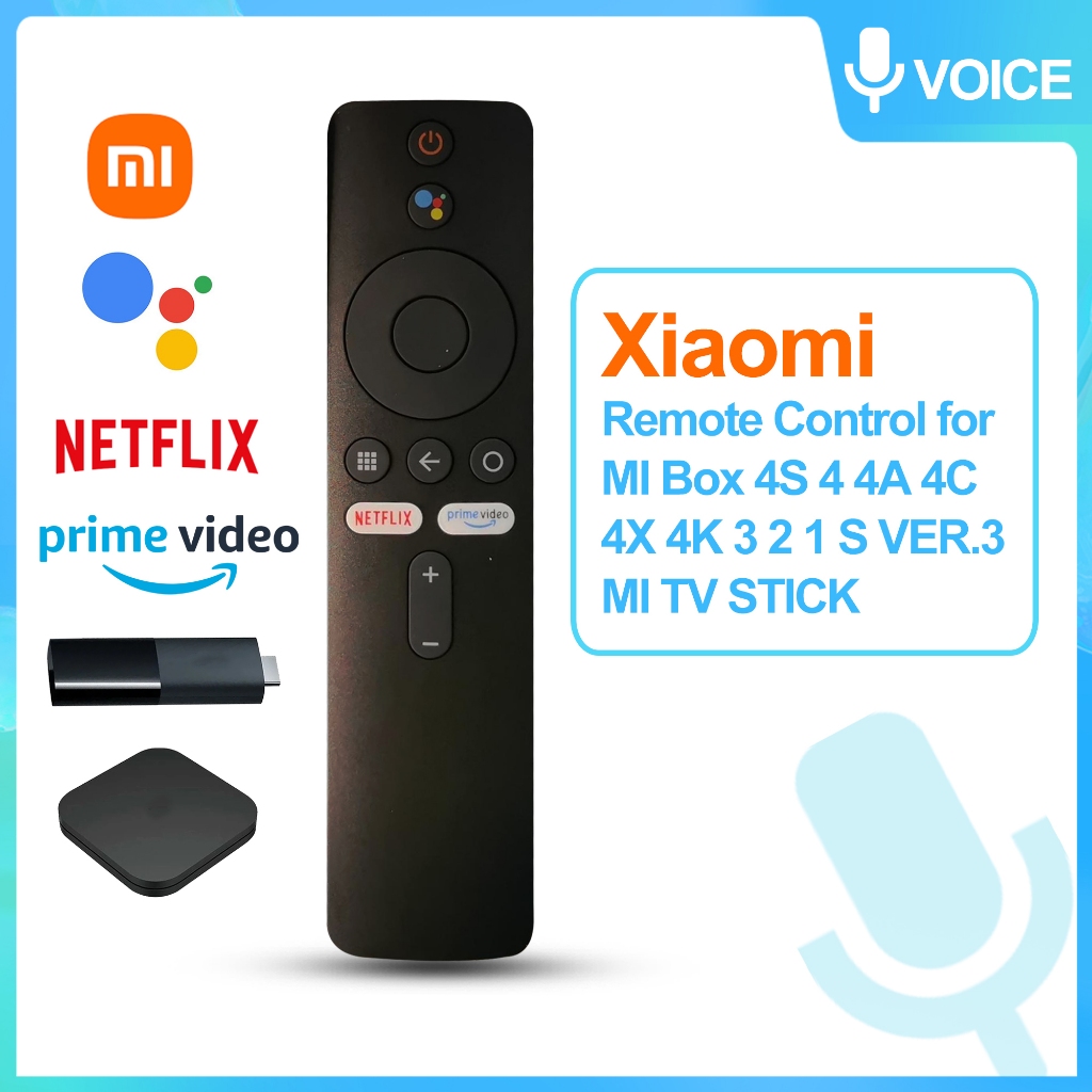 Xiaomi Voice Remote Control for Xiaomi 4S 4 4A 4C 4X 4K 3 2 1 S VER.3 ...