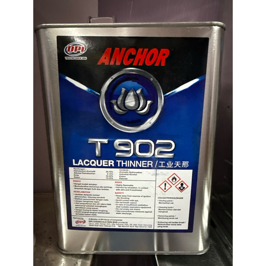 1 Gallon (2.5kg) / 1 LITER Thinner Cat T902 | Shopee Malaysia