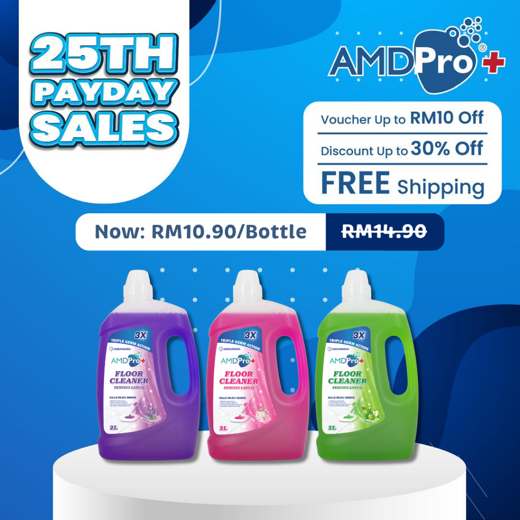 AMDPro+ Halal Floor Cleaner (2L) | 3X Triple Germ Action ...