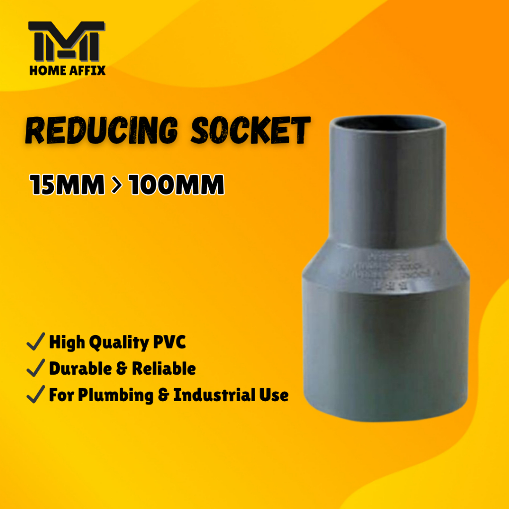 PVC FITTING REDUCING SOCKET 15MM > 100MM | Shopee Malaysia