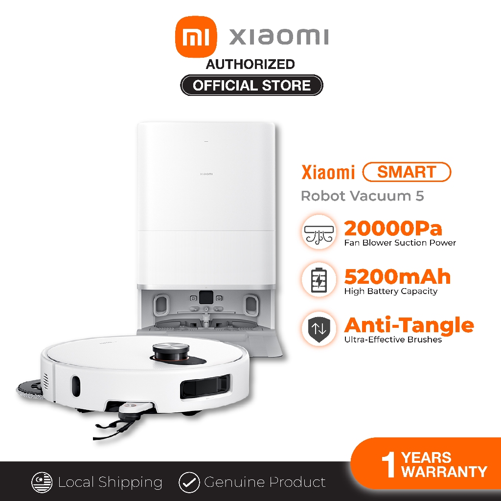 Xiaomi Robot Vacuum 5 Fully Automatic Smart Robot Vacuum | All-in-one ...