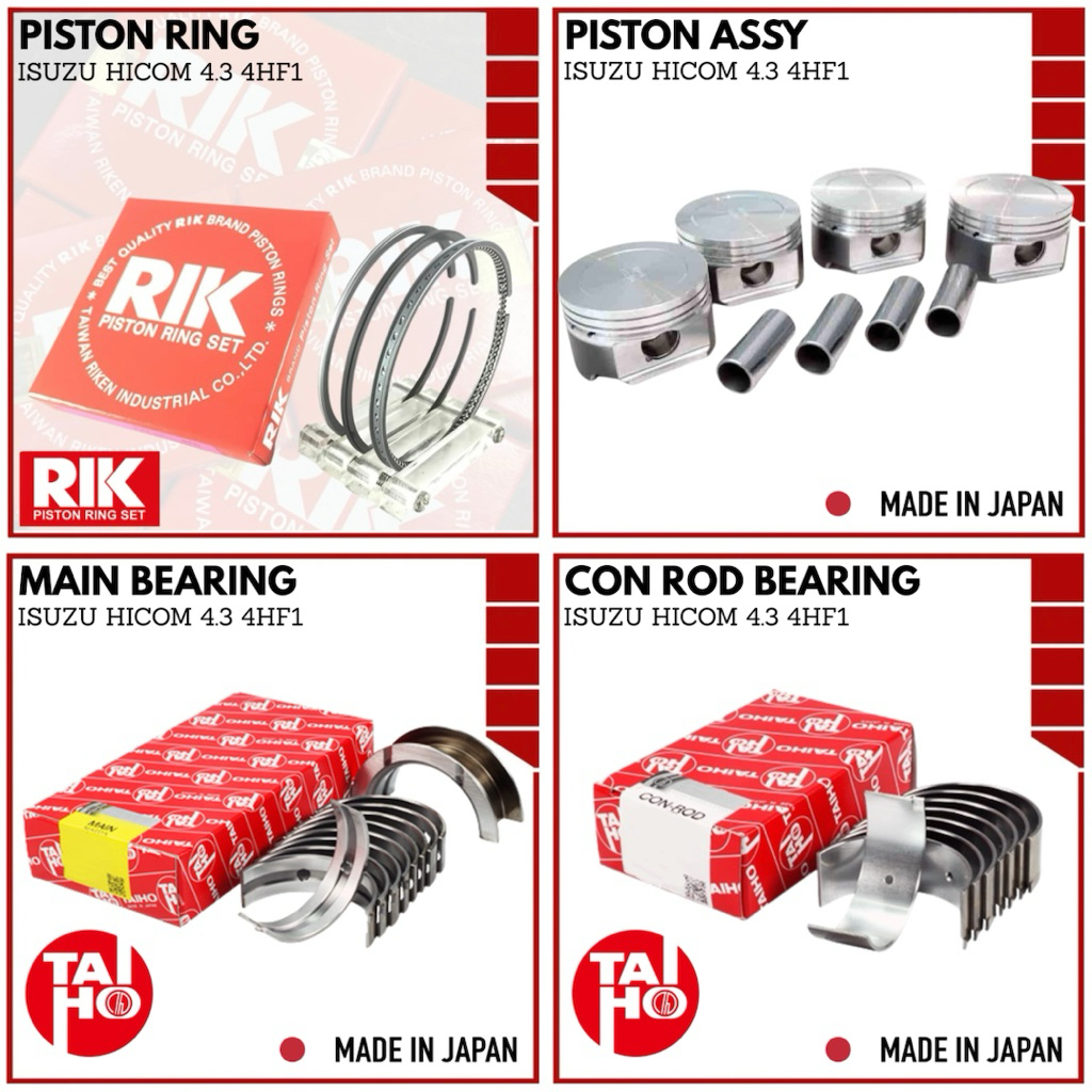 🇯🇵JAPAN ISUZU HICOM 4.3 4HF1 ENGINE OVERHAUL KIT （ PISTON ASSY+PISTON ...