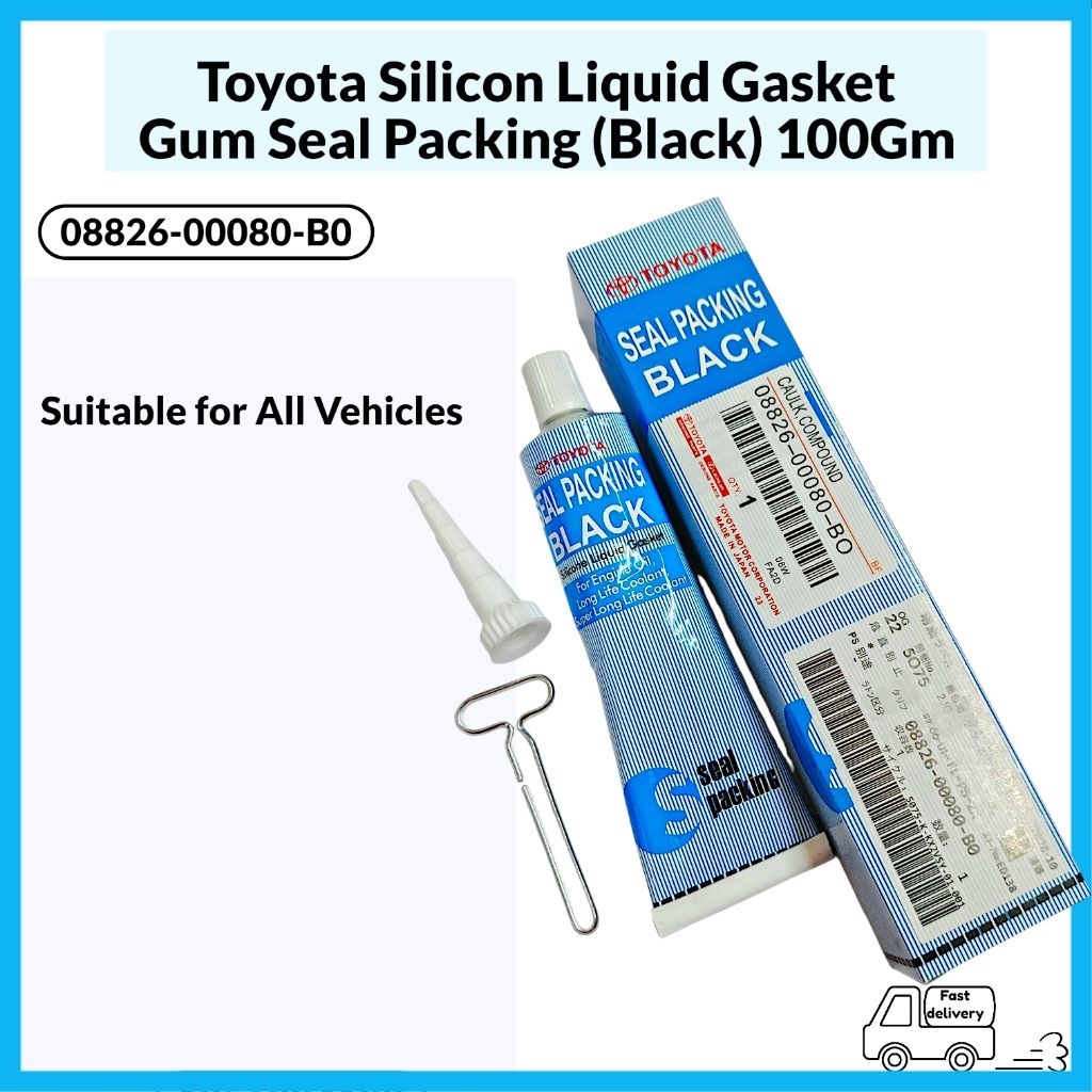 (08826-00080-B0) Toyota Silicon Liquid Gasket Gum Seal 100GM (Black ...
