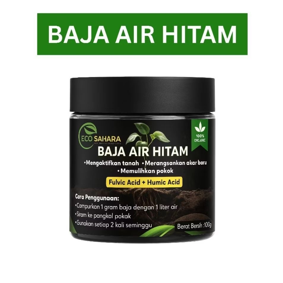 Baja Air Hitam Cap Eco Sahara - Organik Fulvic & Humic Asid – Baja ...