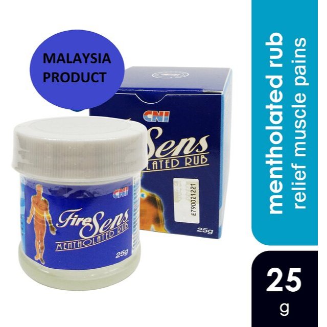 CNI Fire-Sens Mentholated Rub - Original Balm Since (25g) Aromaterapi ...