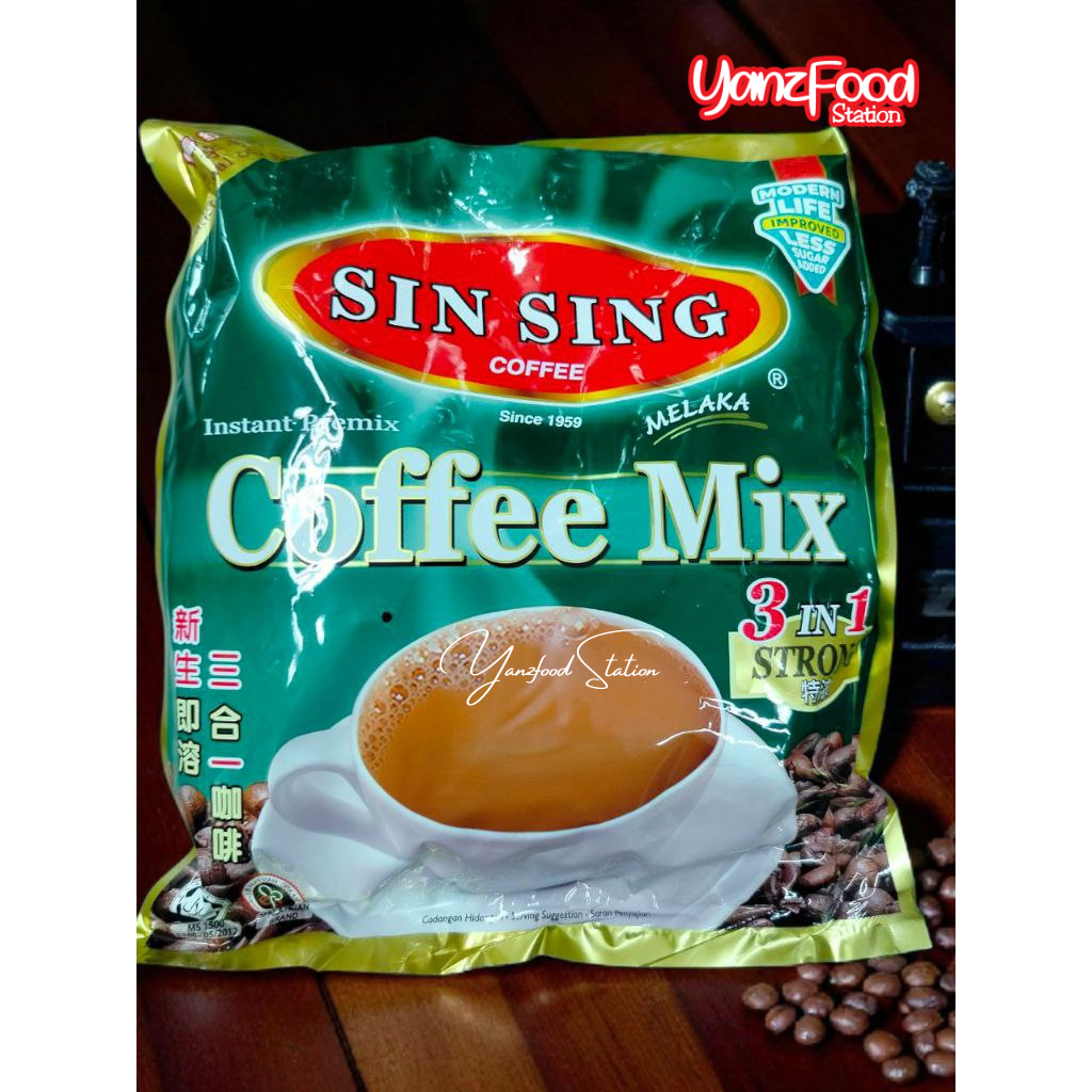 SIN SING Coffee Instant Premix Coffee Mix 3in1 Strong 20 Sachets x 18g ...