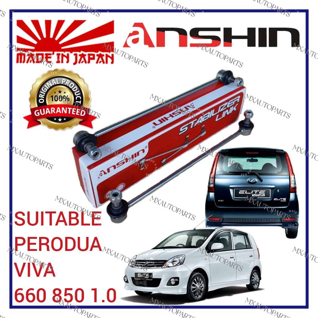 ORIGINAL ANSHIN JAPAN FRONT STABILIZER LINK PERODUA VIVA 660 850 1.0 ...
