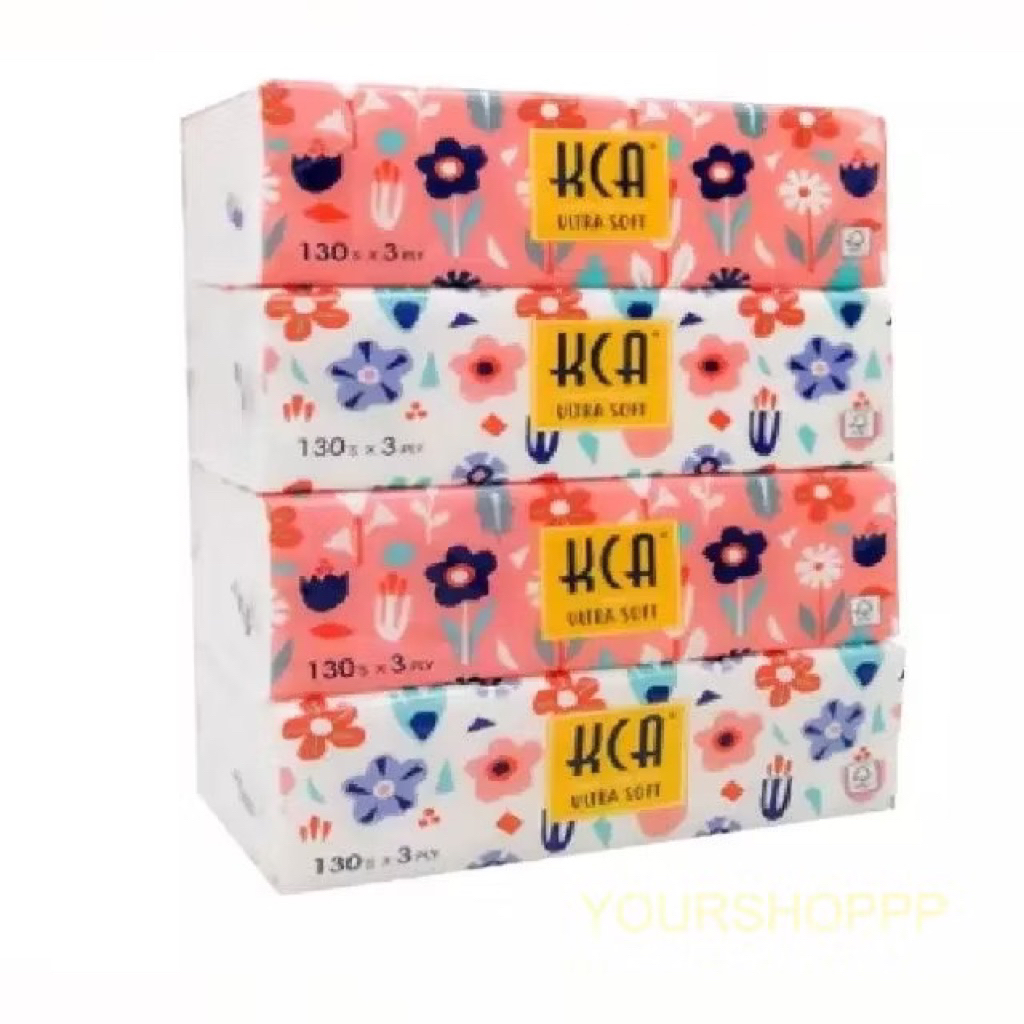 (🇲🇾ReadyStock)KCA Ultra Soft Facial Tissue Paper 130’sx3 ply(4Pack ...