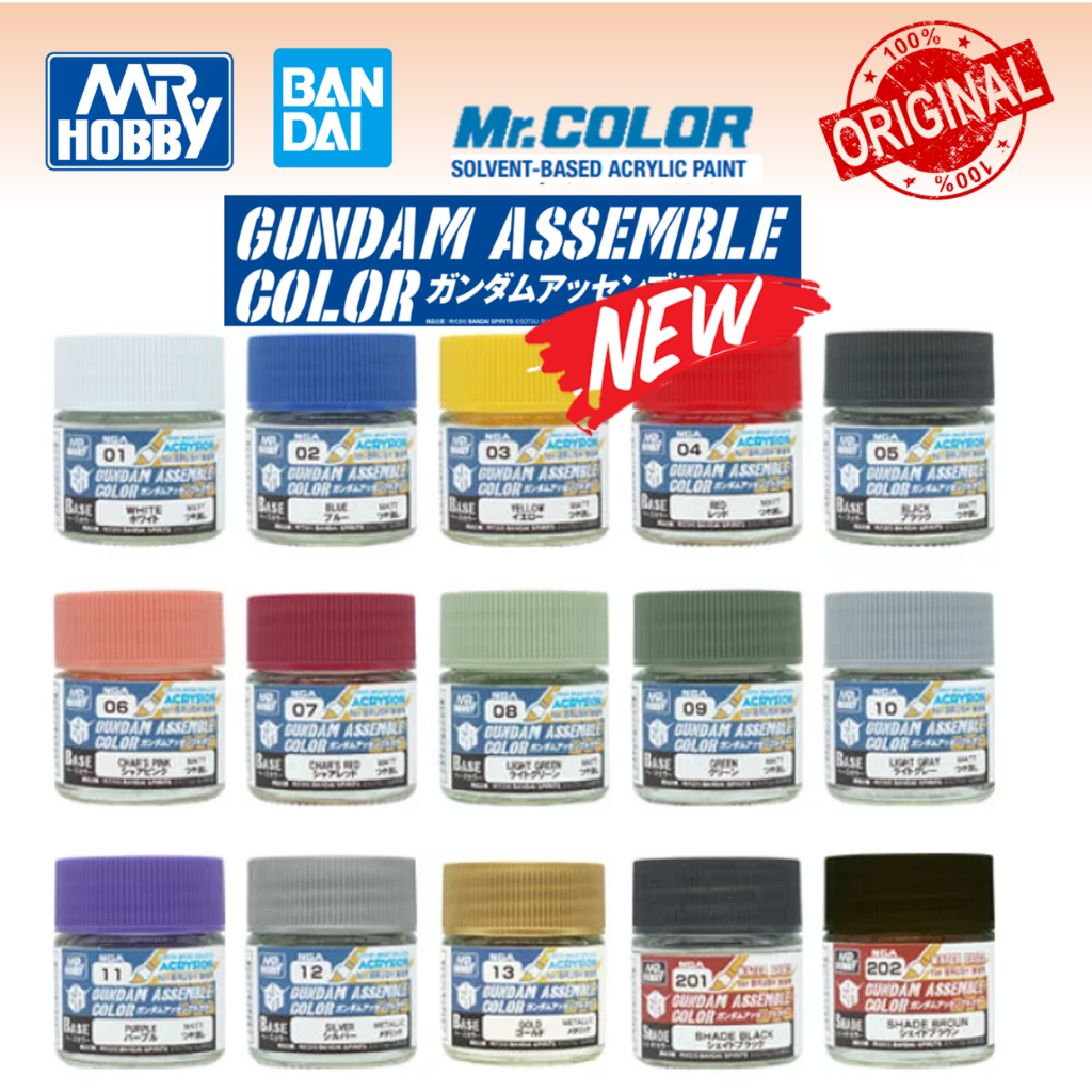 Mr Hobby New Color Gundam Assemble Color Gunpla Model Kits Miniature ...