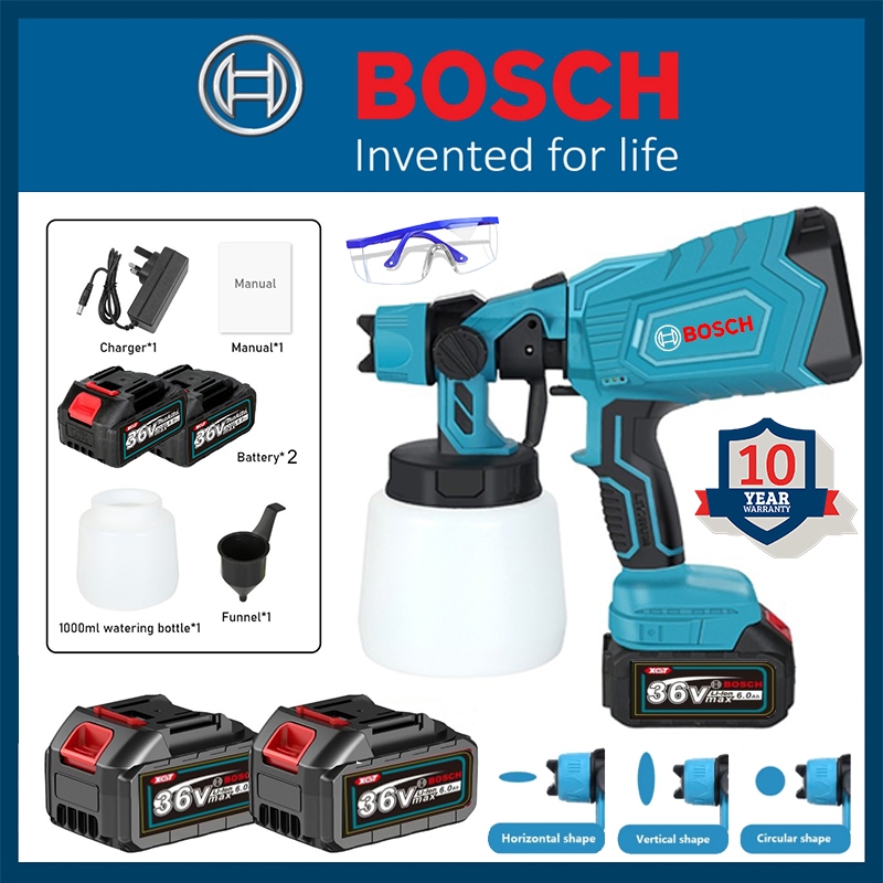 [Local]Bosch Cordless Paint Sprayer Mesin Pengecat Adjustable Shape ...