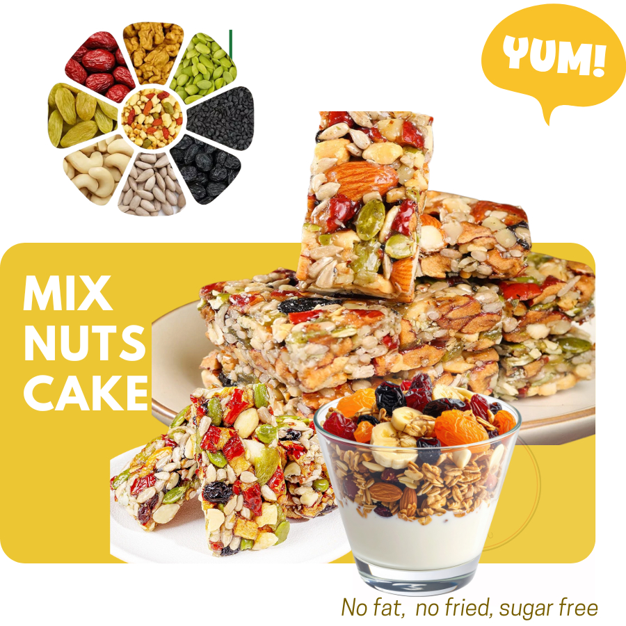 Mixed Nuts Cake Eight Types of Nuts Pastries Fructose Jujube ...