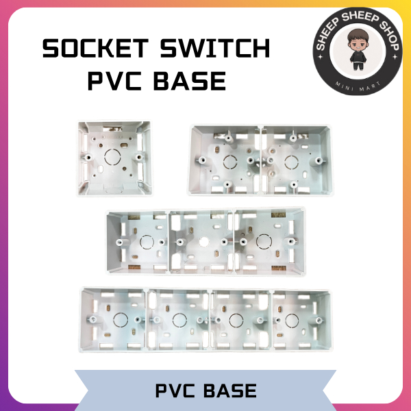 PVC Conceal Soket Switch Kotak Suis Power Socket acBox Casing Socket ...