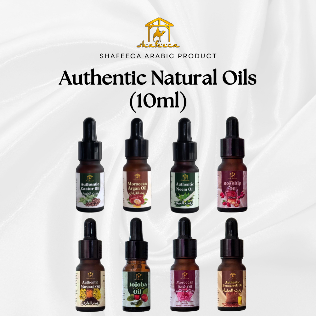 Shafeeca® Authentic Natural Oils (10ml) Minyak Arab & Maghribi Tulen ...