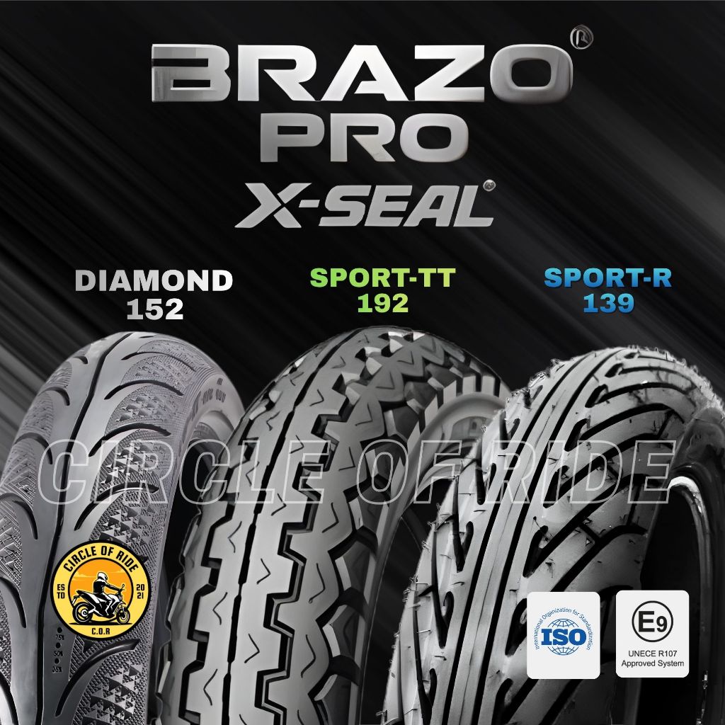[NEW 2025] BRAZO PRO Tayar Motor Tubeless SPORT RAIN TT100 DIAMOND 70/ ...