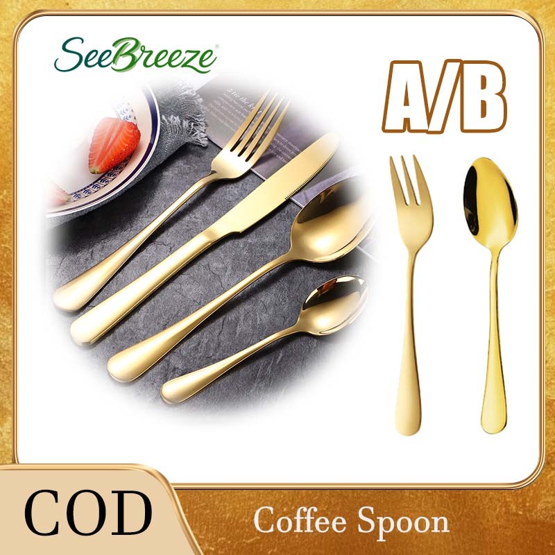 Cutlery Set Stainless Steel Cutlery Spoon & Fork Cutlery Set | Shopee ...
