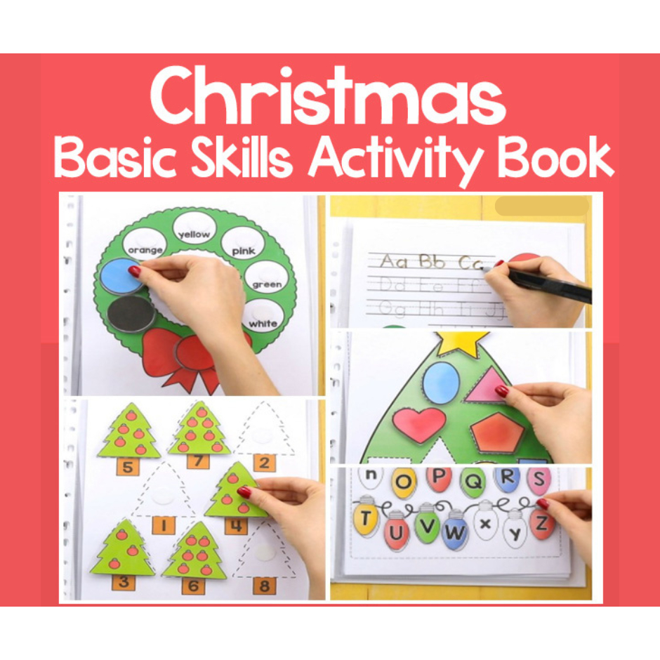 A772 – [PDF] Christmas Busy Book 24 pages/ kids activities preschool ...
