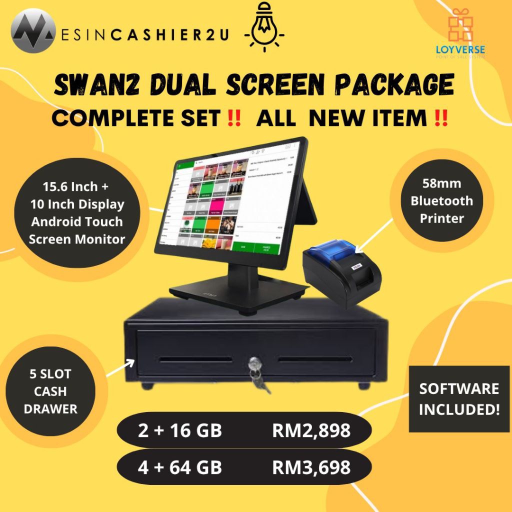 Mesincashier2u 🔥 HOT SELLING 🔥Imin Android Terminal Dual Display Mesin ...