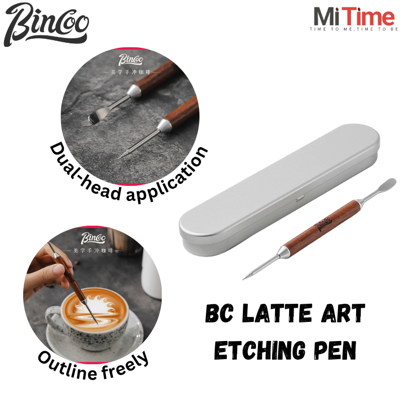Latte Art Etching Pen Barista Pen Latte Art Needle Rosewood Handle ...
