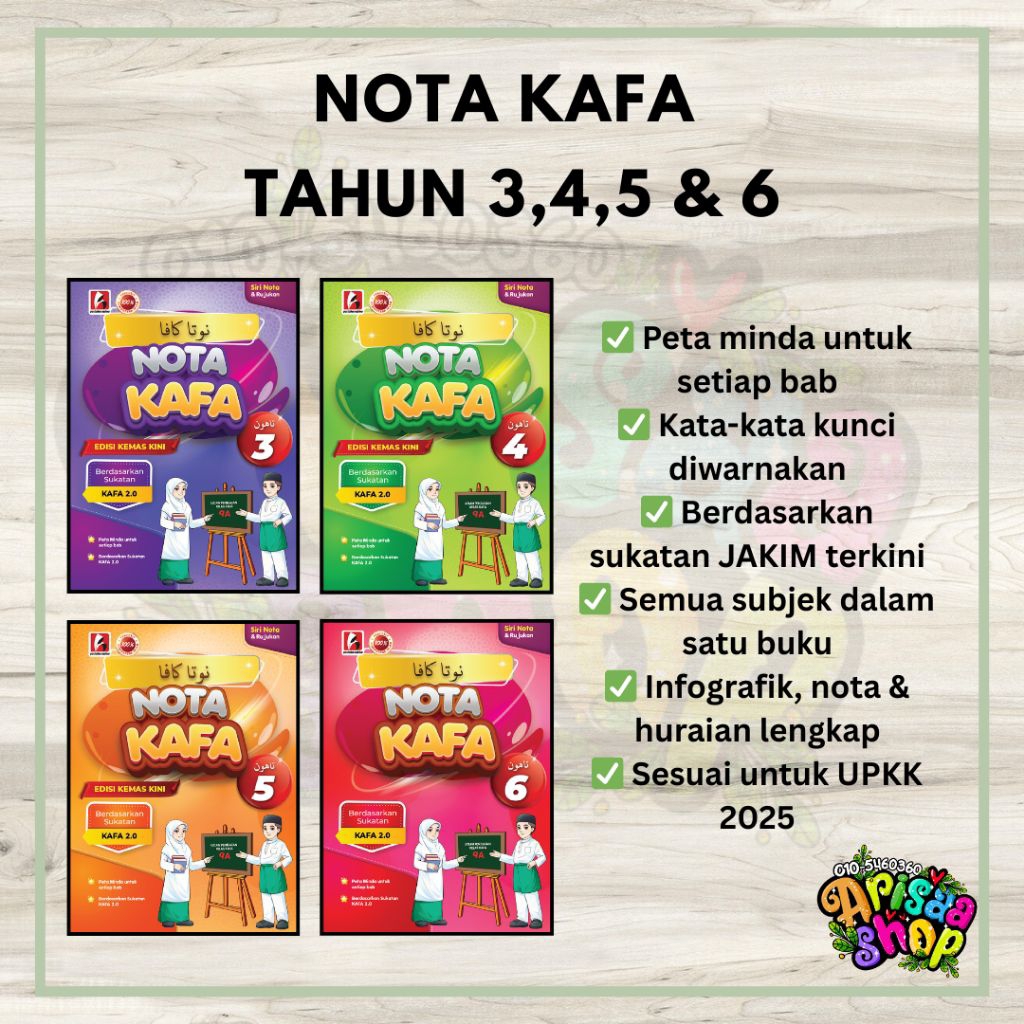 KOMBO NOTA KAFA TAHUN 3,4,5 DAN 6 SILIBUS JAKIM 2.0 | Shopee Malaysia
