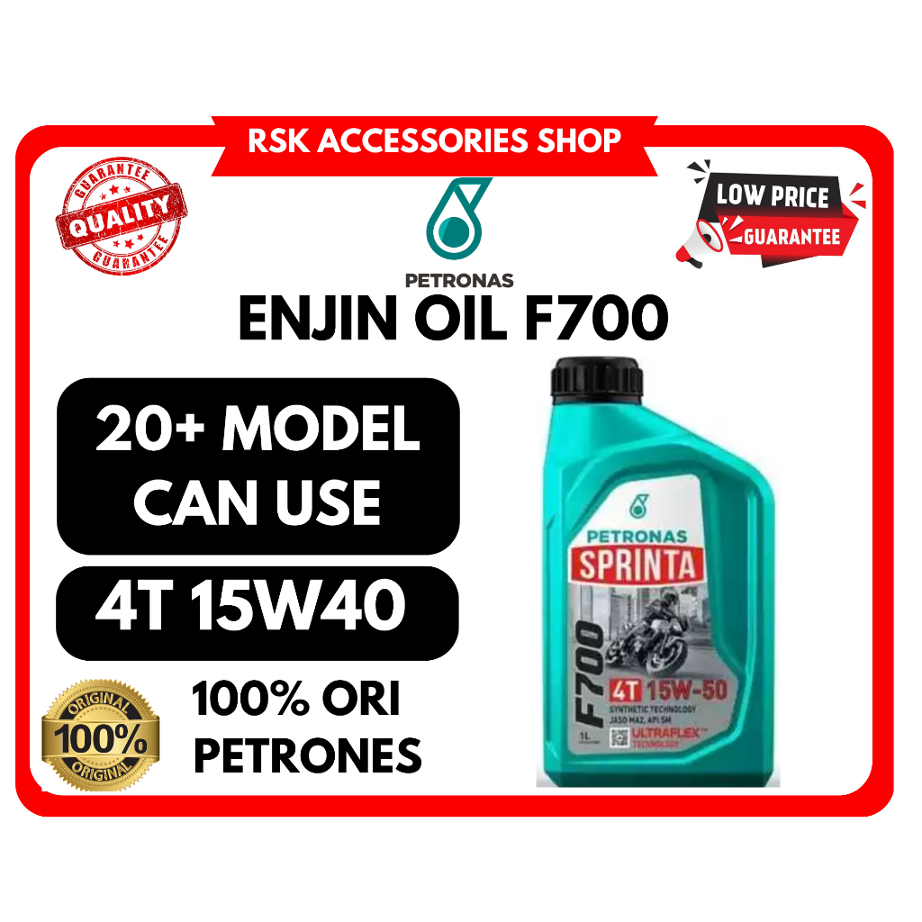 PETRONAS Sprinta F700 15W-50 Semi Synthetic Engine Oil Minyak Hitam API ...