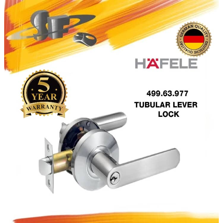 HAFELE (GERMANY) TUBULAR LEVER HANDLE CYLINDRICAL LOCKSET, MTL8202 ...