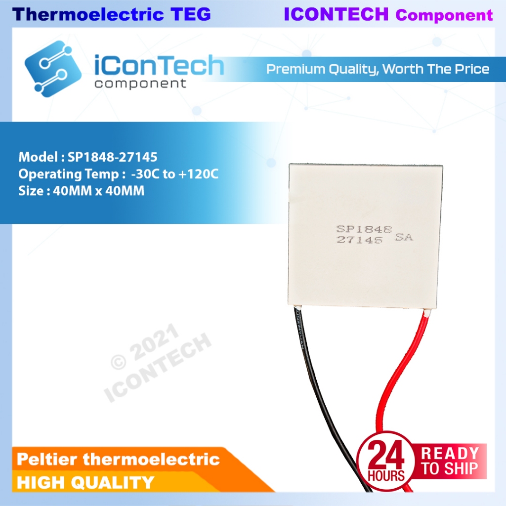 SP1848 Thermoelectric Module TEG| Heat to Electricity Power Plate | 5V ...