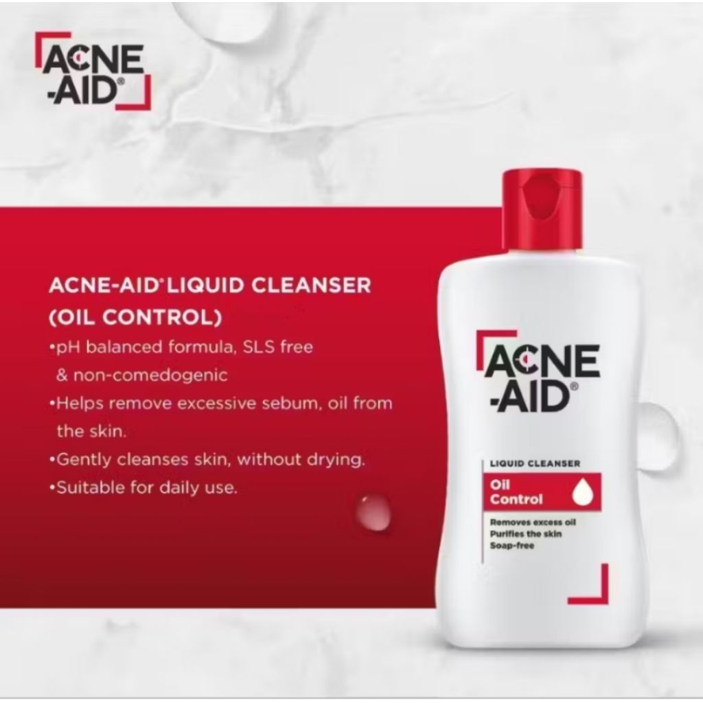 💥 Travel Pack 💥 ACNE-AID OIL CONTROL LIQUID CLEANSER 30ML | Shopee Malaysia