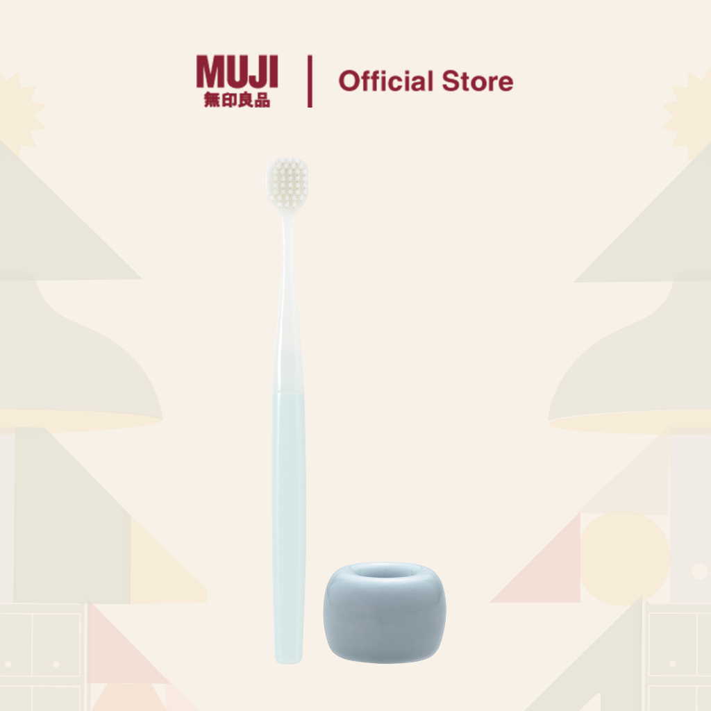 [CHRISTMAS 2025] MUJI Toothbrush & Porcelain Toothbrush Stand Blue ...
