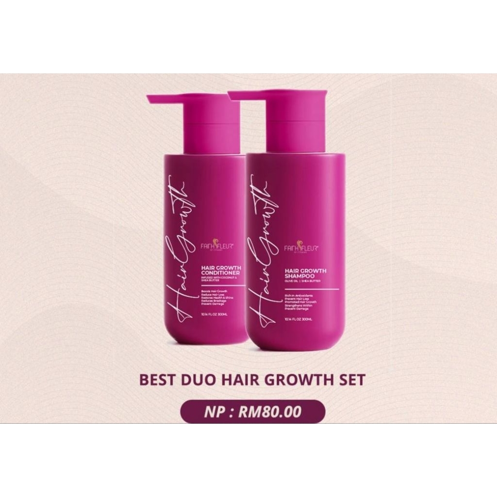 Faith Fleur Hair Growth Shampoo & Conditioner [Best Duo Faithfleur ...