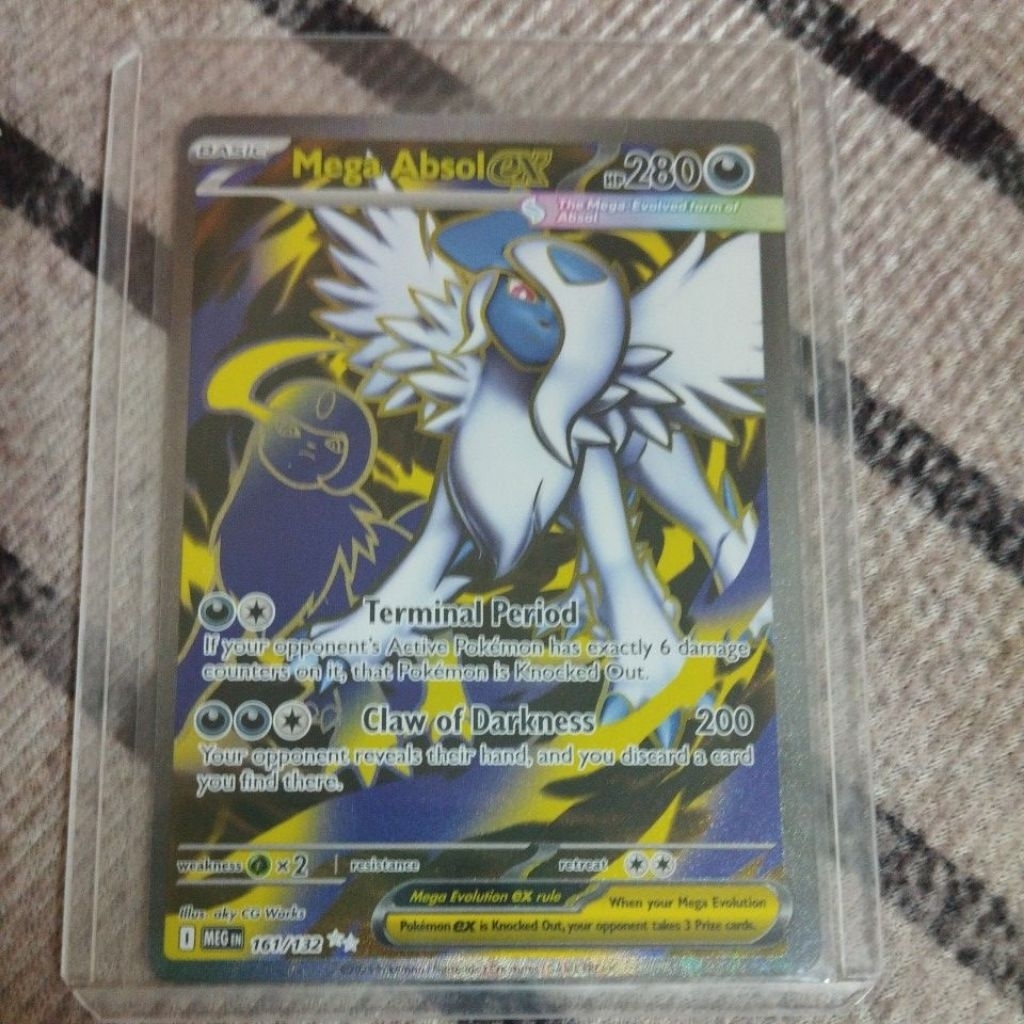 Original Pokémon TCG - Mega Absol Ex 161/132 Mega Evolution | Shopee ...