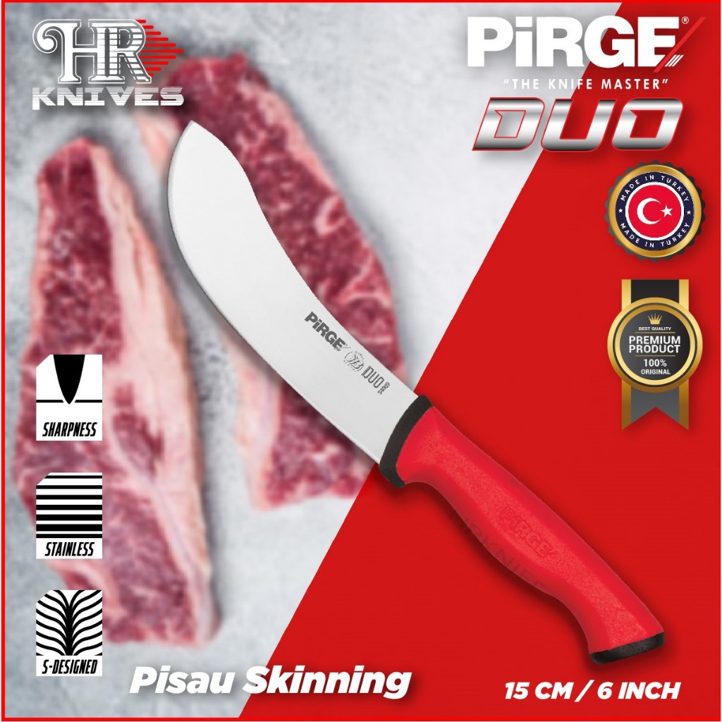 Pisau Lapah Pirge Duo - Skinning Knife Bullnose 15cm/6 inci | Shopee ...