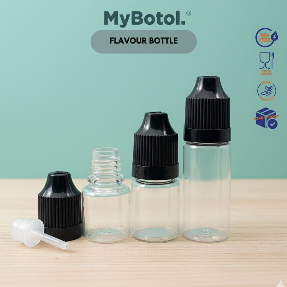 [mybotol] Botol Plastik 10ML Vape Flavour Plastic Empty Bottle ...