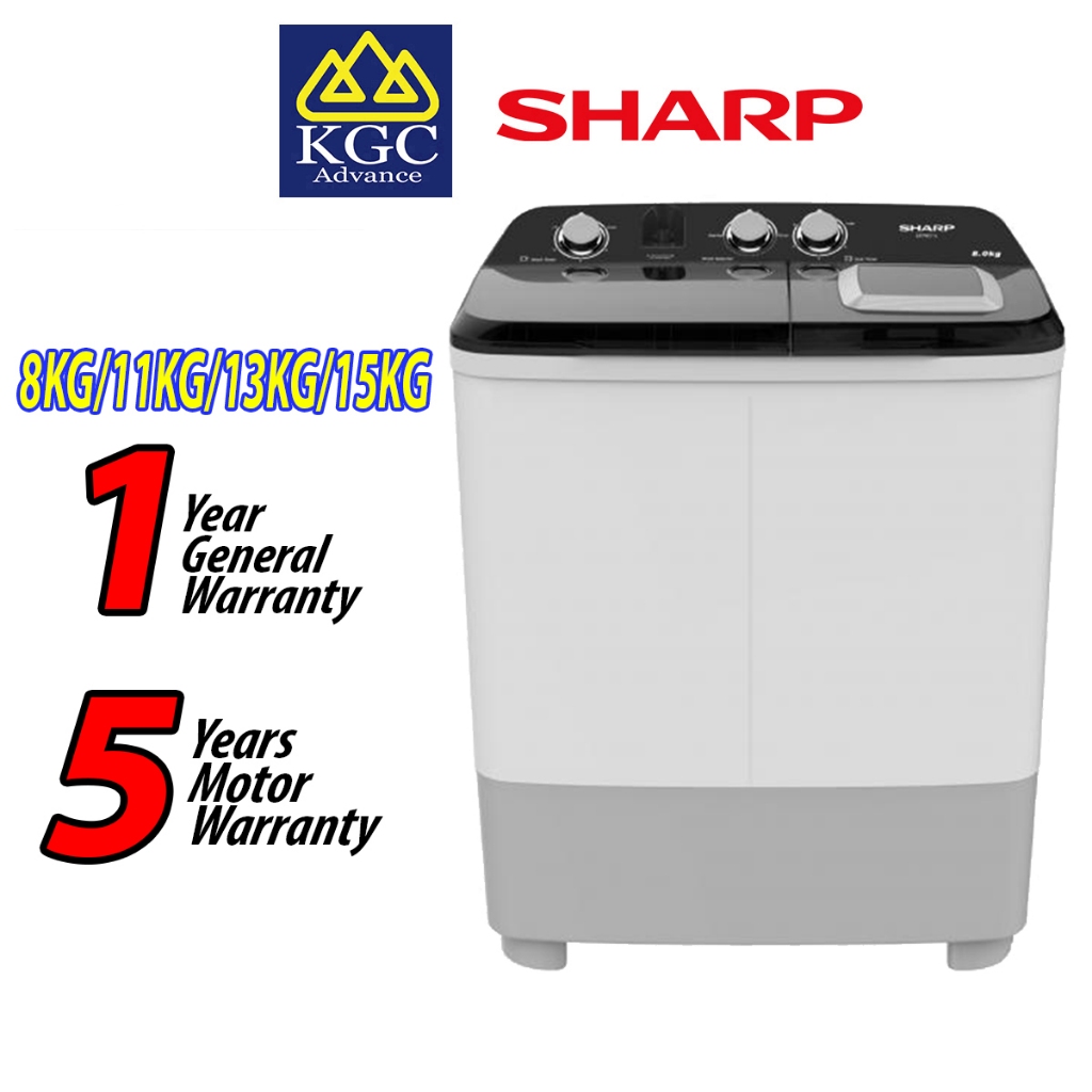 SHARP 8KG / 11KG / 13KG / 15KG SEMI AUTO WASHING MACHINE ESTP8016 ...