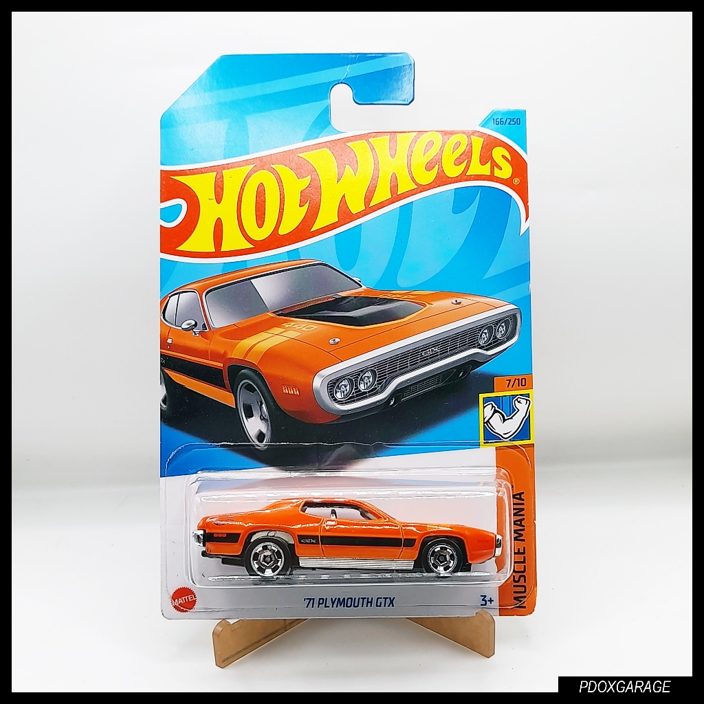 Hot Wheels '71 Plymouth GTX (HW Muscle Mania - HOOK CREASED - ORANGE ...