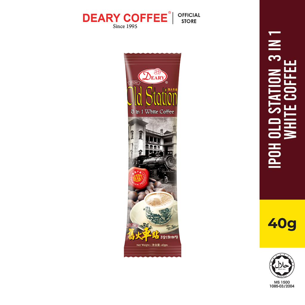 Deary Old Station Instant Premix 3-In-1 White Coffee (40g x 1 Stick ...