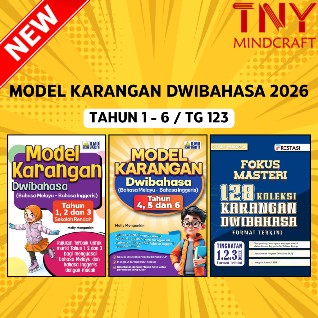 [TNY] ILMU BAKTI: MODEL KARANGAN DWIBAHASA (BM-BI)【Tahun 1 - 6 / Form 1 ...