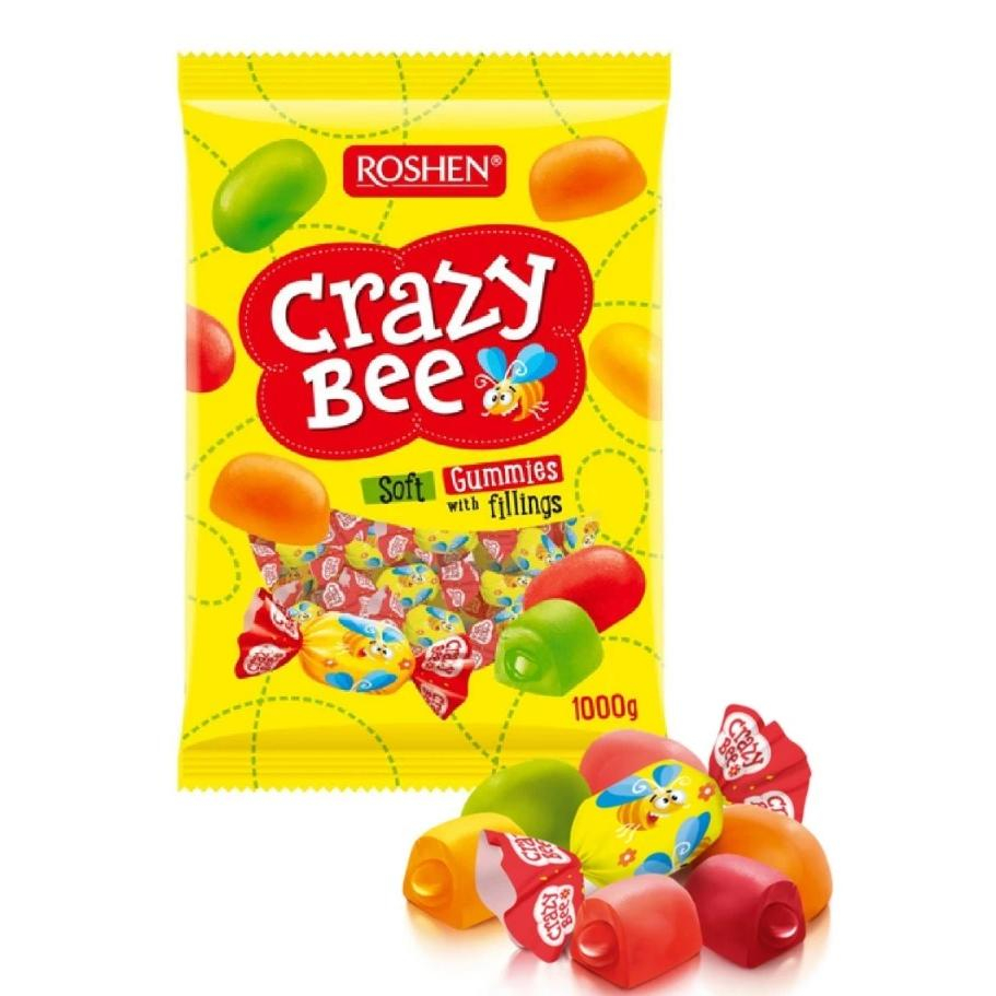 Roshen Crazy Bee Fruity Gummy Candy (1kg) | Shopee Malaysia
