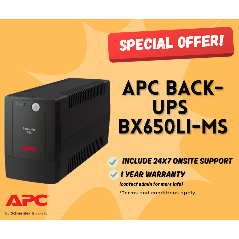 APC Back-UPS BX650LI-MS | Shopee Malaysia