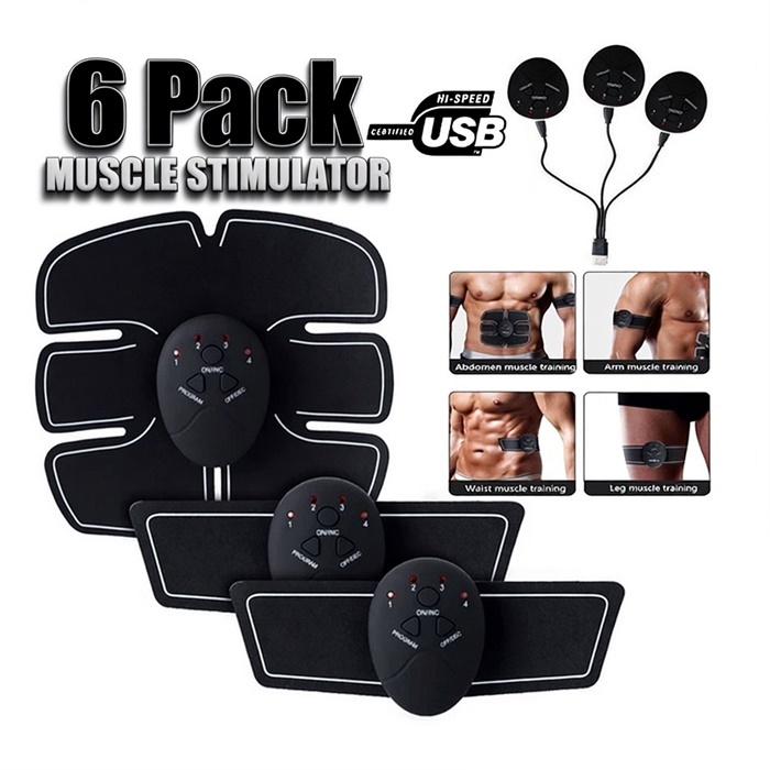 Portable EMS Muscle Trainer – Tone Abs, Arms & Legs (Free Shipping ...