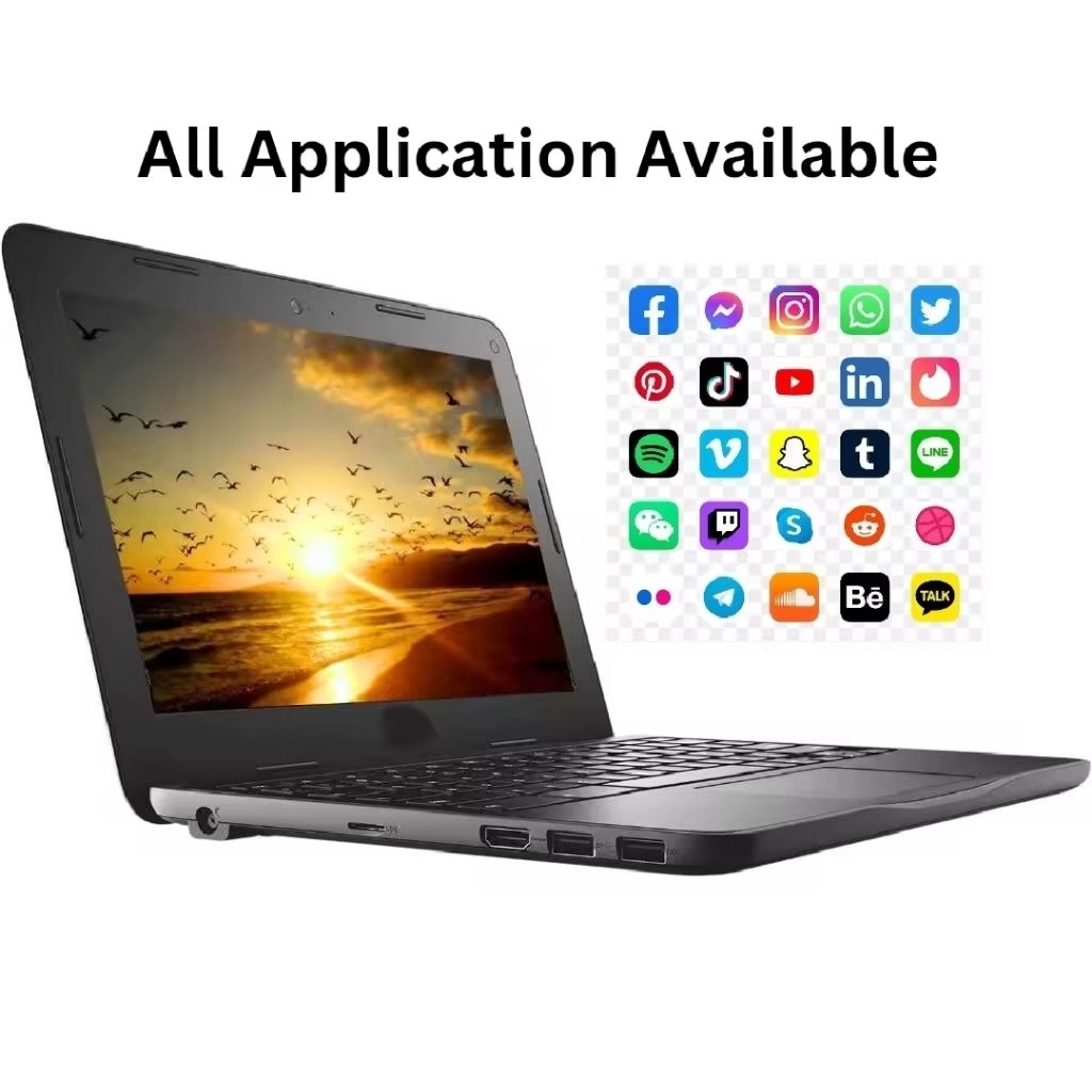 Dell Chromebook 3180, 4GB Ram 32GB Rom with HD Untouch Screen | Shopee ...